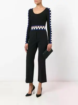 Emilio Pucci Wave Pullover Crop Top