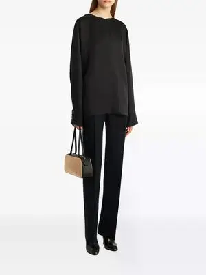 Khaite Tie-back Long-sleeve Top
