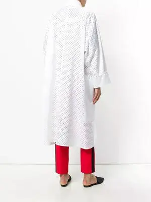 Emilio Pucci Eyelet-embellished Oversized Coat