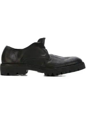 Guidi Ridged Sole Lace-up Shoes