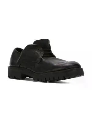 Guidi Ridged Sole Lace-up Shoes