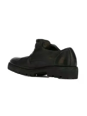 Guidi Ridged Sole Lace-up Shoes
