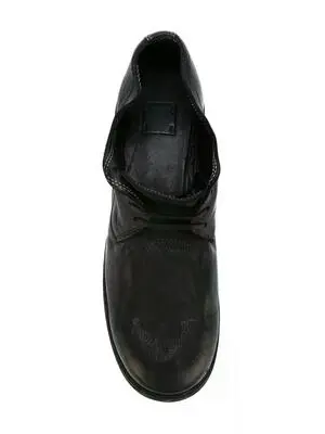 Guidi Ridged Sole Lace-up Shoes