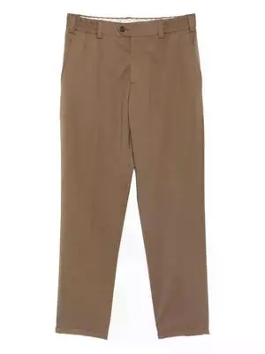 PT TORINO Elasticated-waistband Trousers - Brown