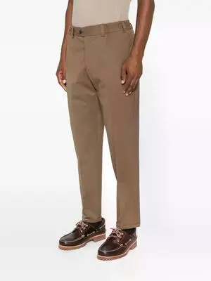PT TORINO Elasticated-waistband Trousers - Brown