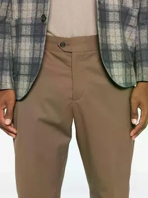PT TORINO Elasticated-waistband Trousers - Brown
