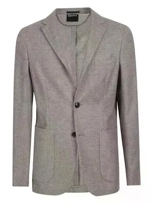Zegna Two-button Wool Blazer - Brown
