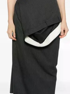 MOOHONG Deconstructed Wool Skirt