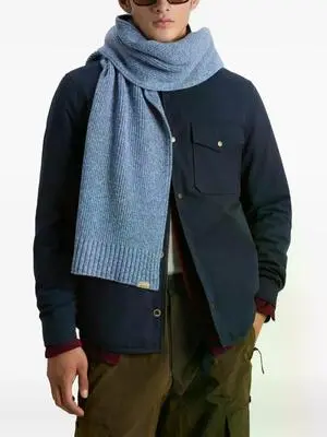 Woolrich Mouline Wool Scarf - Blue