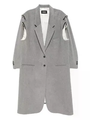 MOOHONG Doubled Shoulder Overcoat