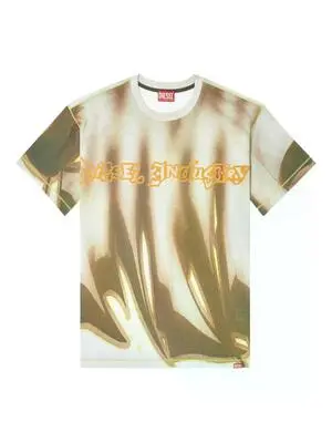 DIESEL Flame-print Graphic T-shirt
