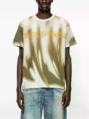 DIESEL Flame-print Graphic T-shirt