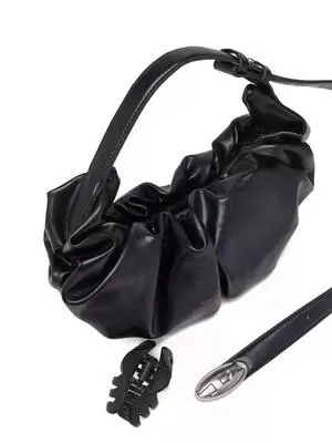 DIESEL® Grab-d Ruched Tote Bag - Black