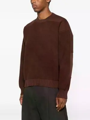 Y3 Ribbed-knit Crew-neck Sweater