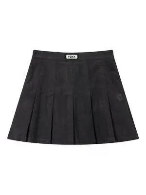 FINGERCROXX Pleated Corduroy Mini Skirt
