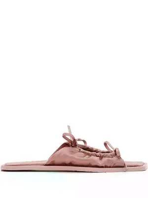CARLOTHA RAY Quilted Flat Sandals - Pink
