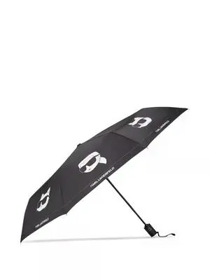 Karl Lagerfeld Small Ikon Umbrella - Black