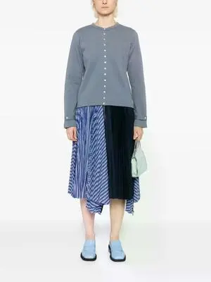 AGNES B. Snap Cotton Cardigan