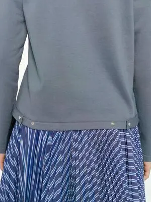 AGNES B. Snap Cotton Cardigan