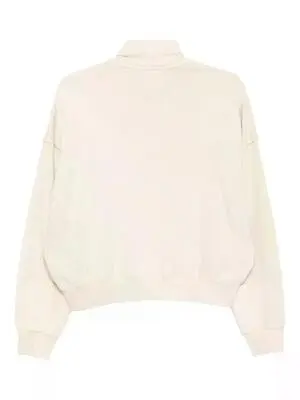 Izzue Paneled Cotton Sweatshirt - Neutrals