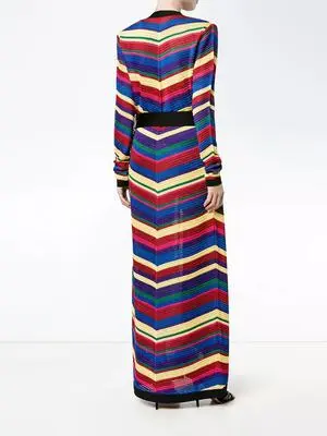Balmain Chevron Long Cardigan