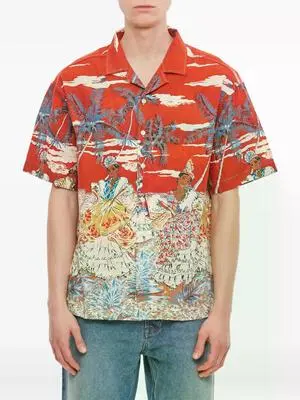 PRESIDENT’S Palm-tree Print Shirt