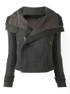 Rick Owens Zip Biker Jacket - Grey