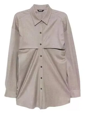 MOOHONG Pleated Shirt