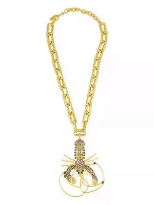Begum Khan Piazza Lobster-pendant Chain Necklace - Gold