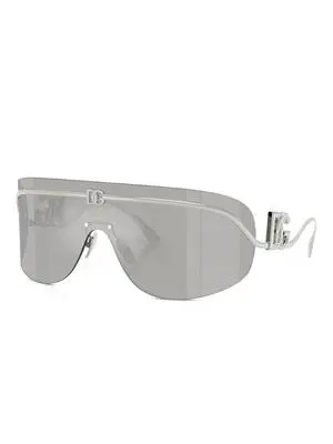 Dolce & Gabbana Logo-plaque Shield Sunglasses