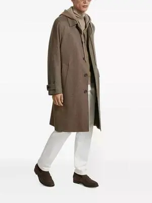Zegna Belted Twill Coat