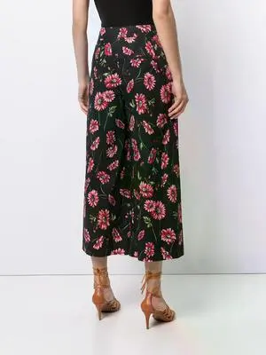 Adam Lippes Floral-print Cotton Culottes