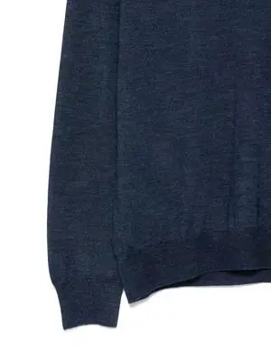 BARBA NAPOLI Turtleneck Long-sleeve Sweater - Blue