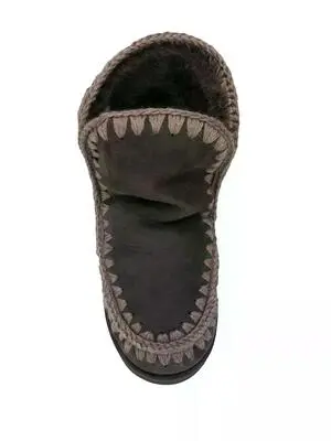 Mou Knitted Detail Boots