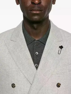LARDINI Double-breasted Wool Suit