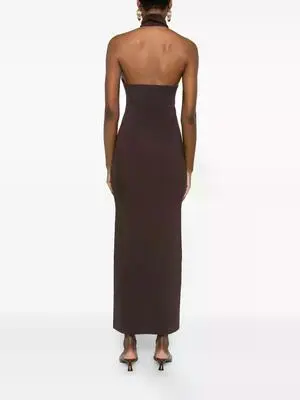 Christopher Esber Slope Halterneck Maxi Dress