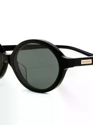 SPORTY & RICH Oval-frame Sunglasses - Black