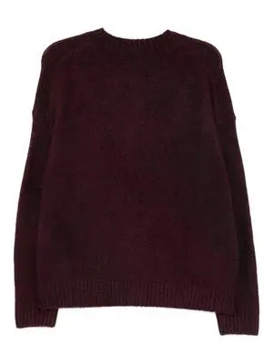 Izzue Slogan-intarsia Jumper - Red
