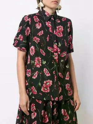 Adam Lippes Floral-print Cotton Shirt