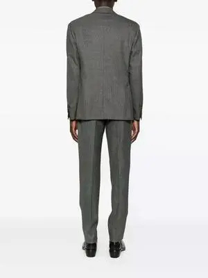 LARDINI Wool Single Breasted Suit - Grey