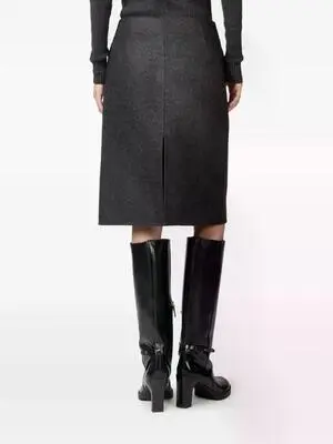 TOD'S Double-pocket Wool Skirt With Slit
