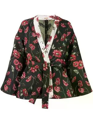 Adam Lippes Daisy-jacquard Kimono Jacket