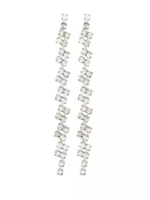 FORTE_FORTE Crystal-embellished Drop Earrings - Silver
