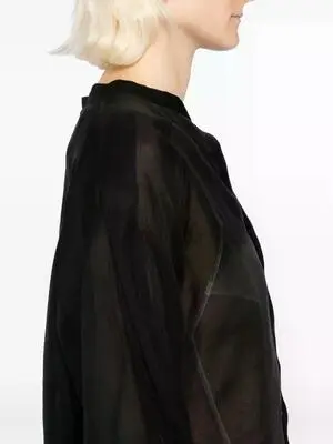 QUETSCHE Bustier Tulle-embellished Shirt