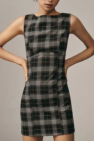 PILCRO Plaid Mini Dress