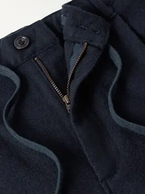 Hartford Tanker Straight-leg Wool-blend Trousers - Blue