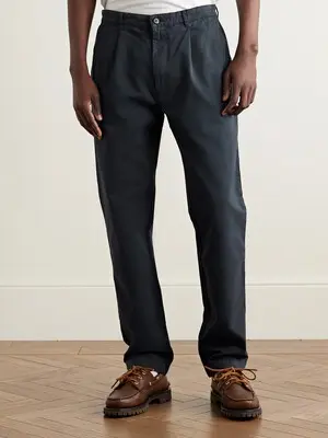 Hartford Tommy Straight-leg Cotton-twill Trousers