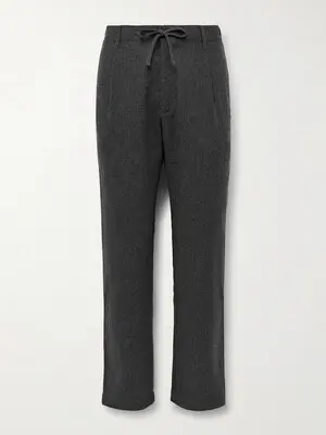 Hartford Tanker Straight-leg Wool-blend Trousers - Gray