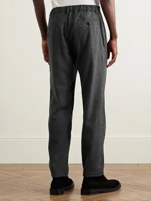 Hartford Tanker Straight-leg Wool-blend Trousers - Gray