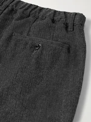 Hartford Tanker Straight-leg Wool-blend Trousers - Gray